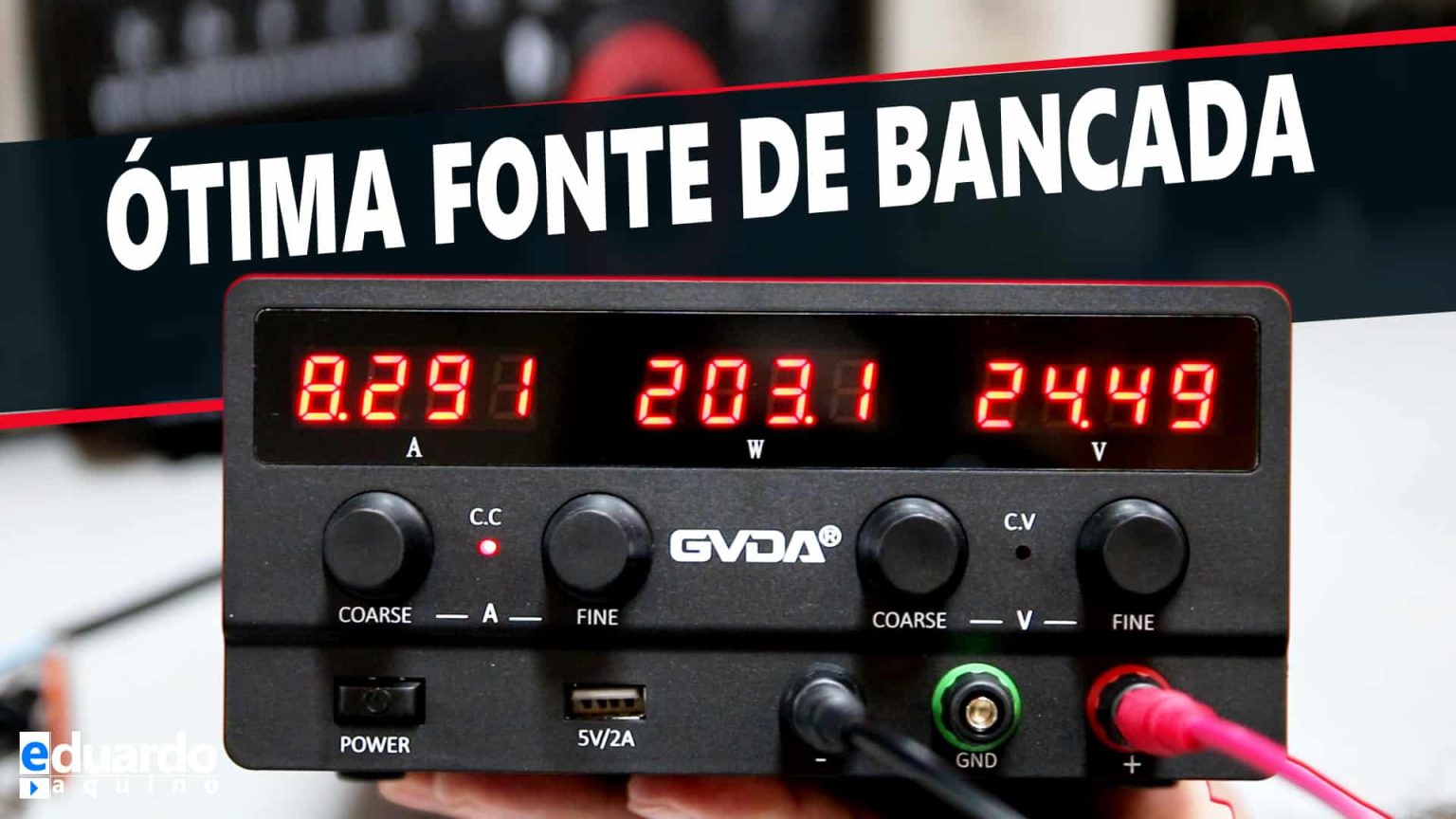 Fonte de Bancada Ajustável 30V 10A 300W GVDA