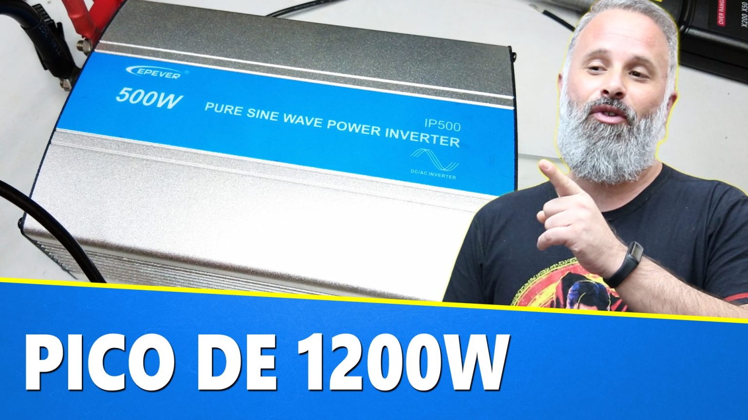 INVERSOR Epever 500W 12V Suportou 1200W no PICO