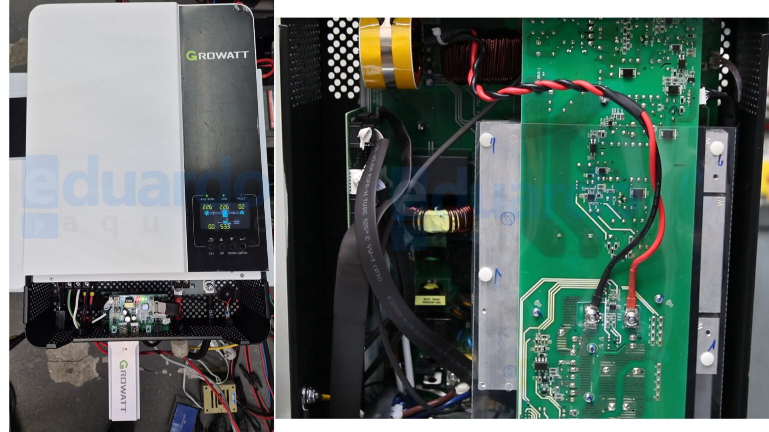 Inversor OffGrid GROWATT 10.000W Pico e Bateria LifePO4