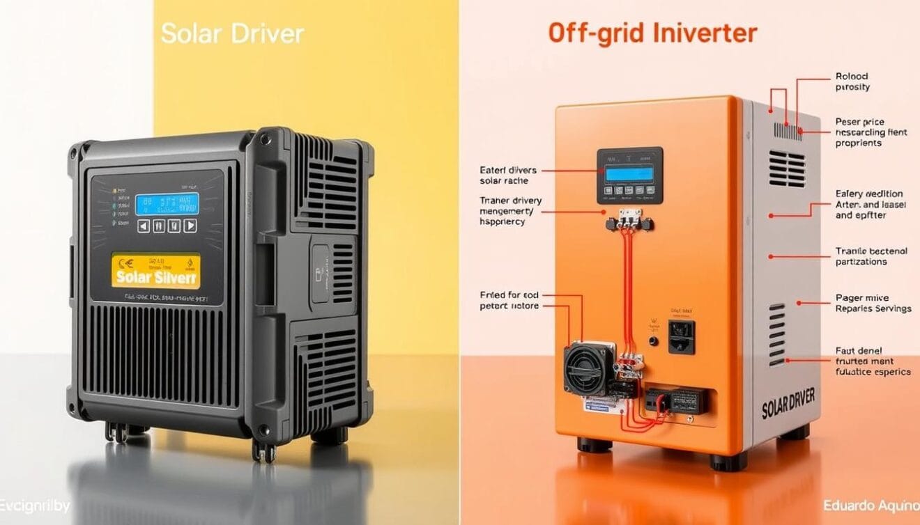 Diferênça Driver SOLAR e Inversor Solar OffGrid?