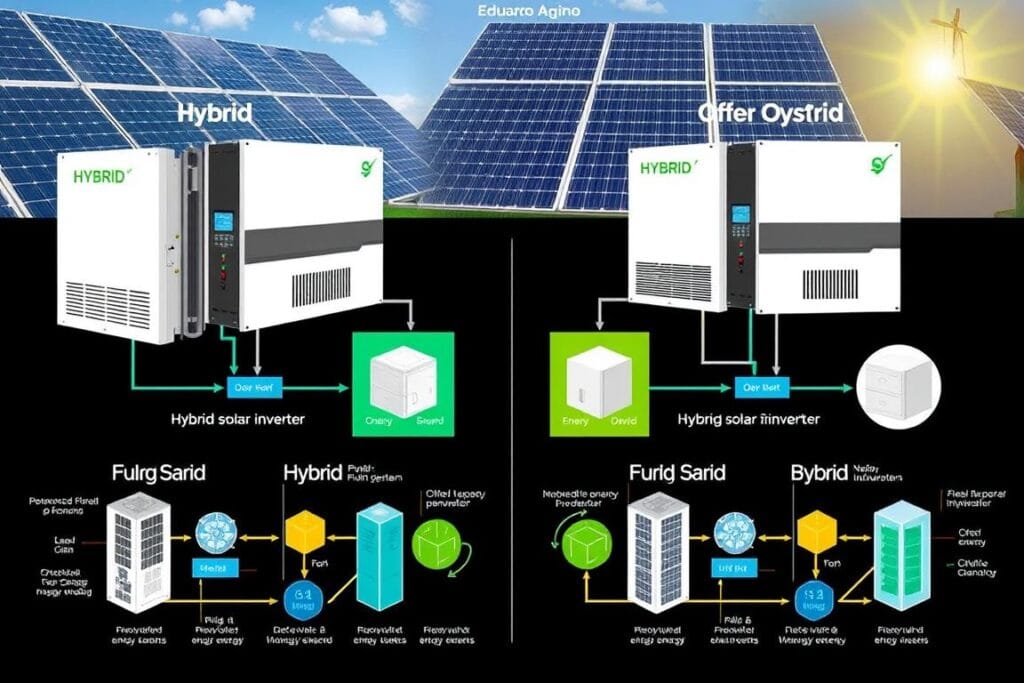 Diferenças Inversores Híbridos OnGrid e OffGrid